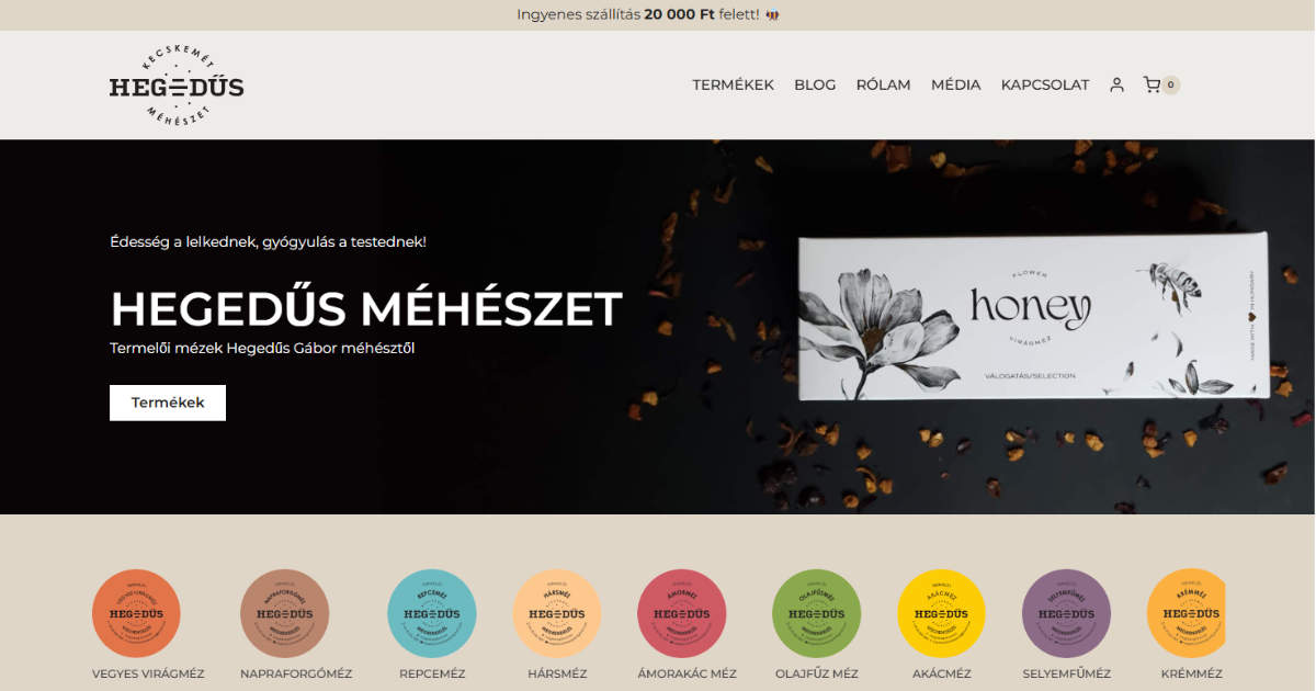 Hegedűs Méz termékek – Termelői mézek prémium minőségben